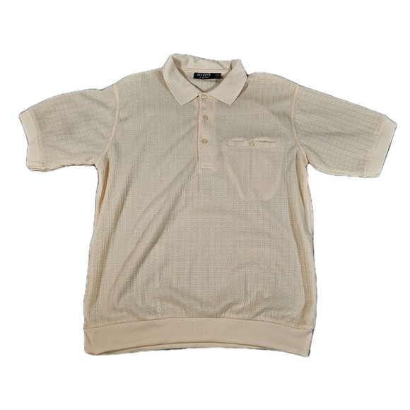 Shirts | Vintage Botany 50 Polo Shirt Cream Ivory Vented Mens Large Nwt ...